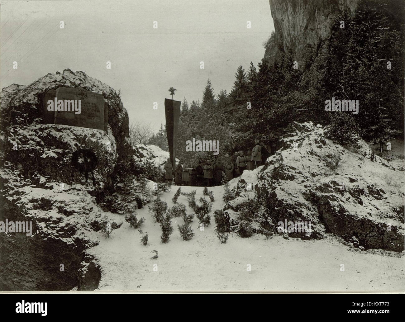 The unveiling of the memorial stone for Field Marshal Lieutenant Karl ...