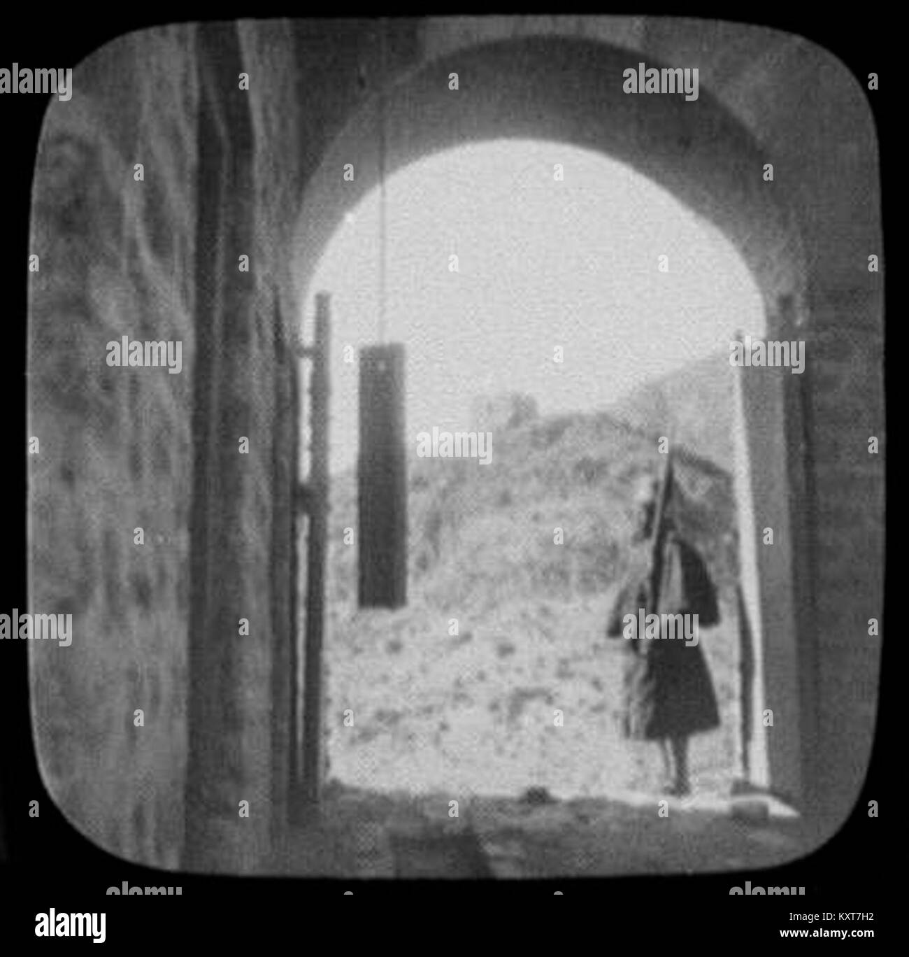 Photograph showing the entrance to Fort Ali-Musjid above the Khyber ...