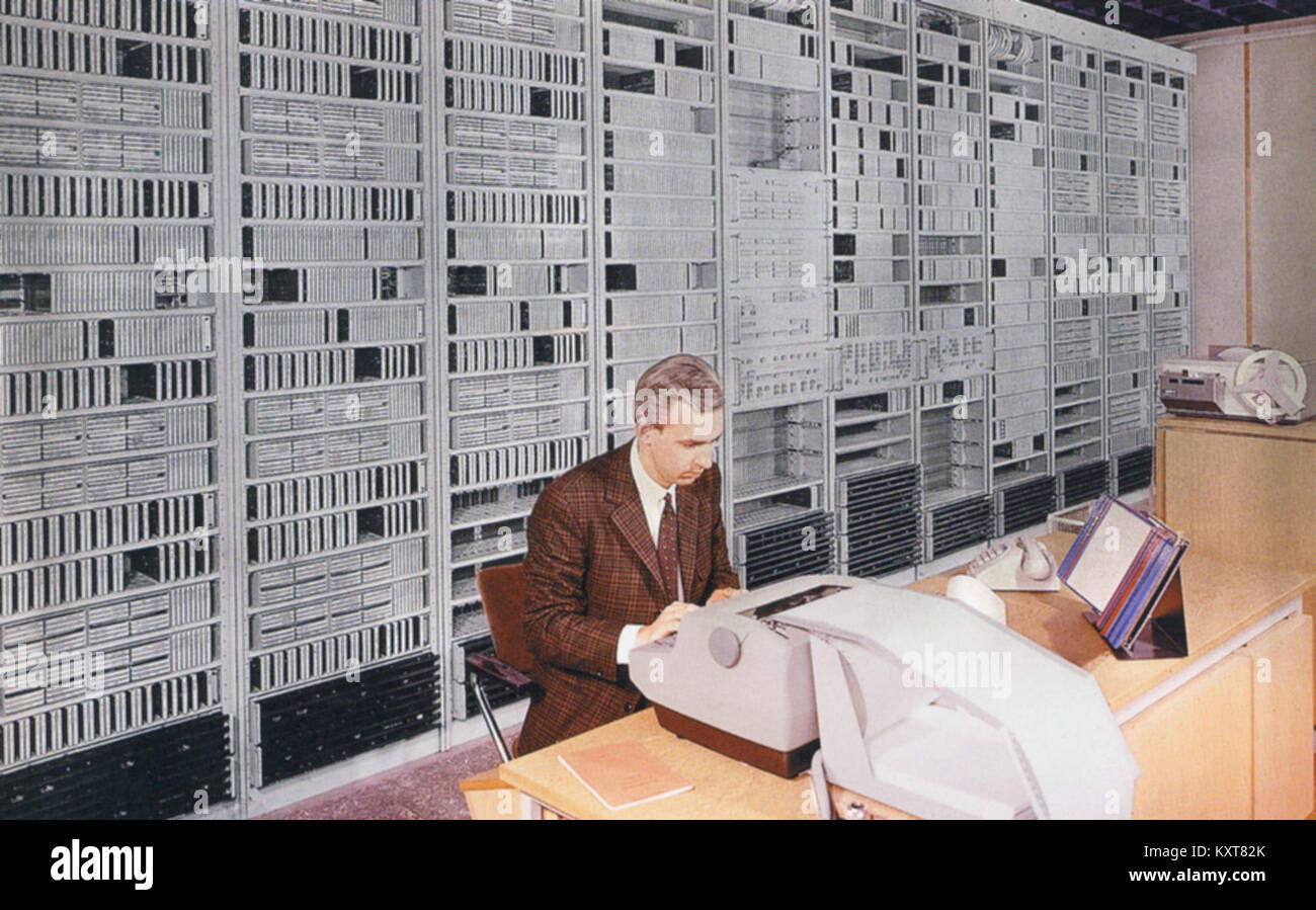 The Ericsson AKE 12 was an early automatic telephone exchange system ...
