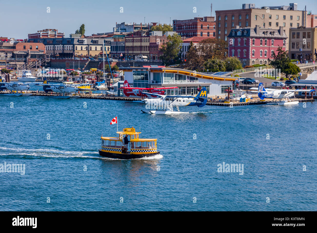 Water Taxi in Harbor in Victoria on Vancouver Island in British ...