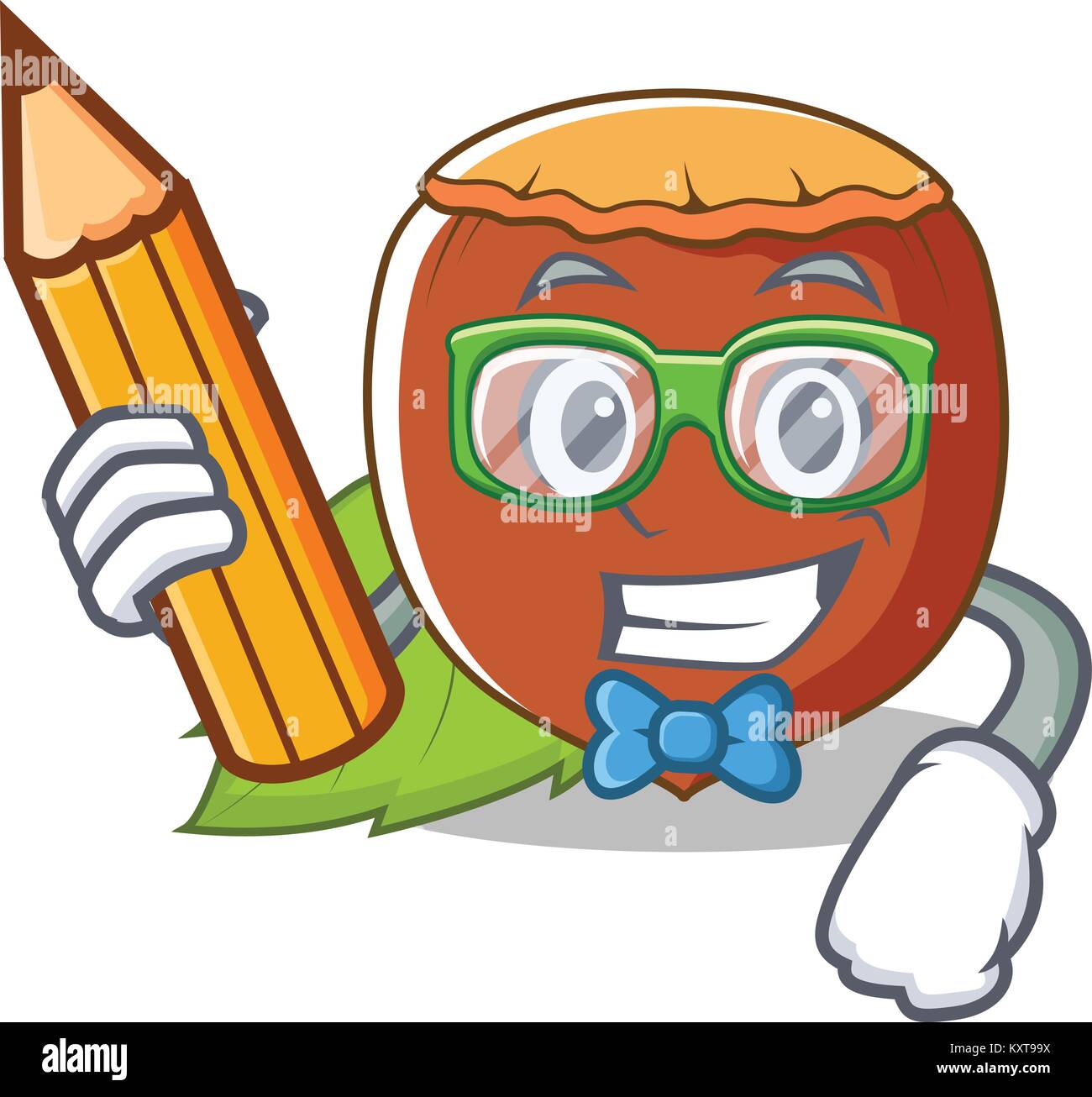 Student hazelnut character cartoon style Stock Vector Image & Art - Alamy