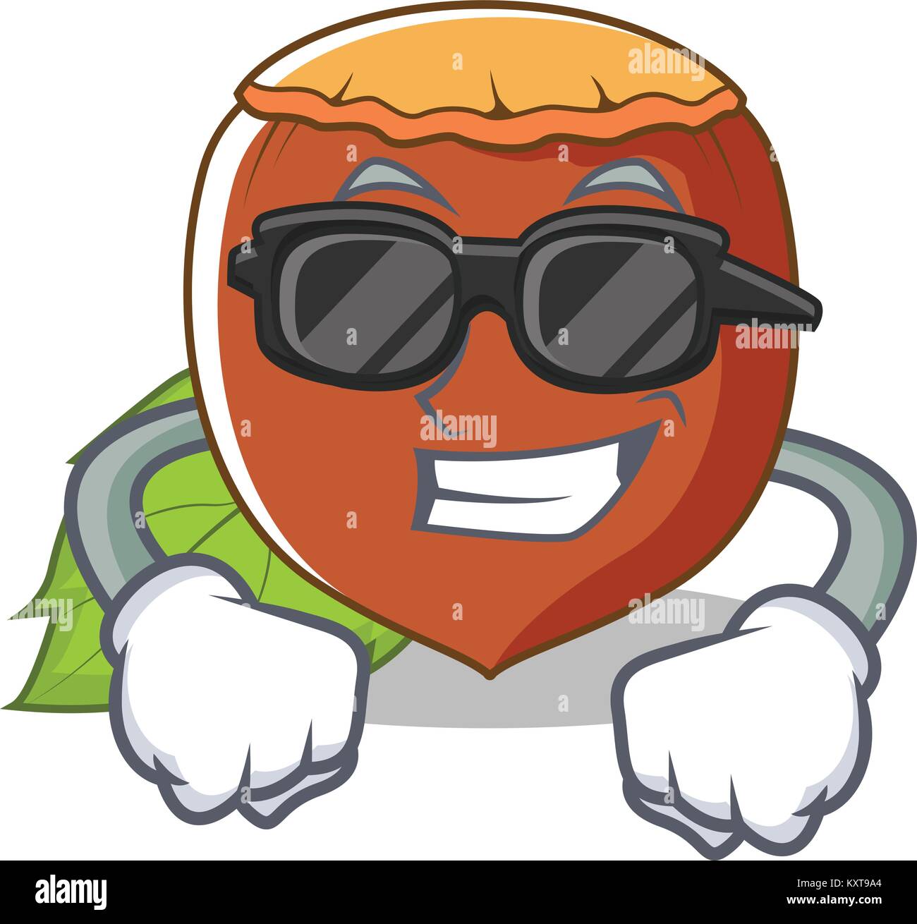 Super cool hazelnut character cartoon style Stock Vector Image & Art ...