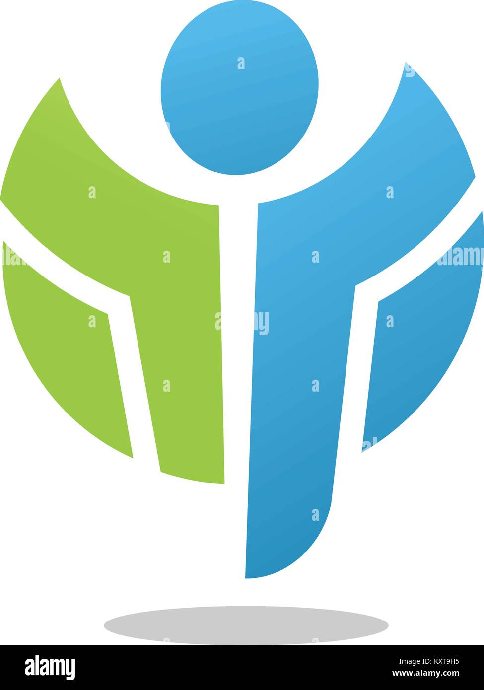 circle modern active figure logo fitness and healthy symbol vector ...