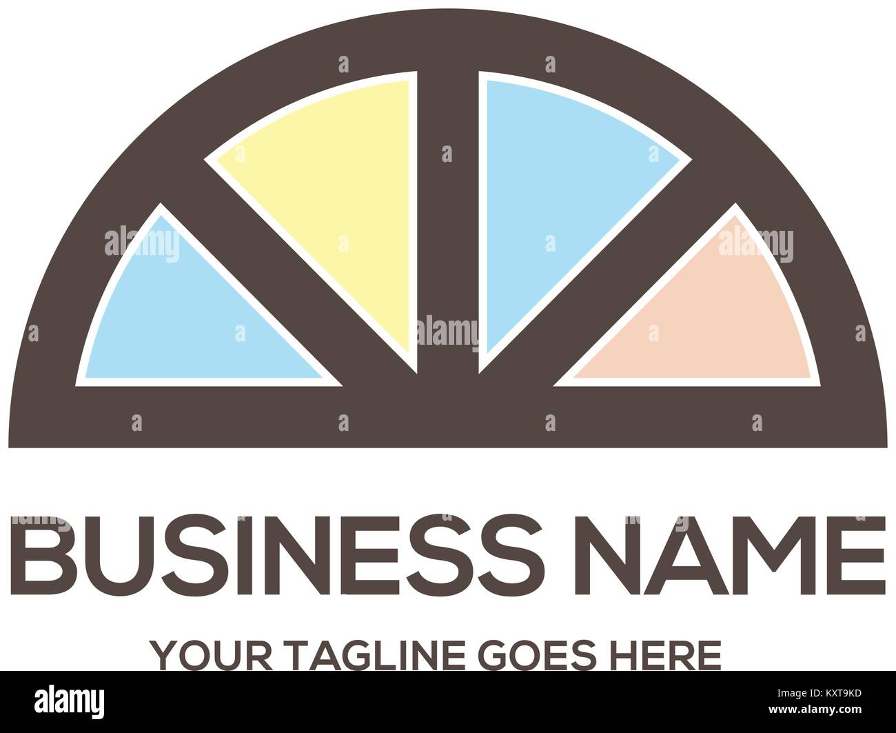 Half circle logo Stock Vector Images - Alamy