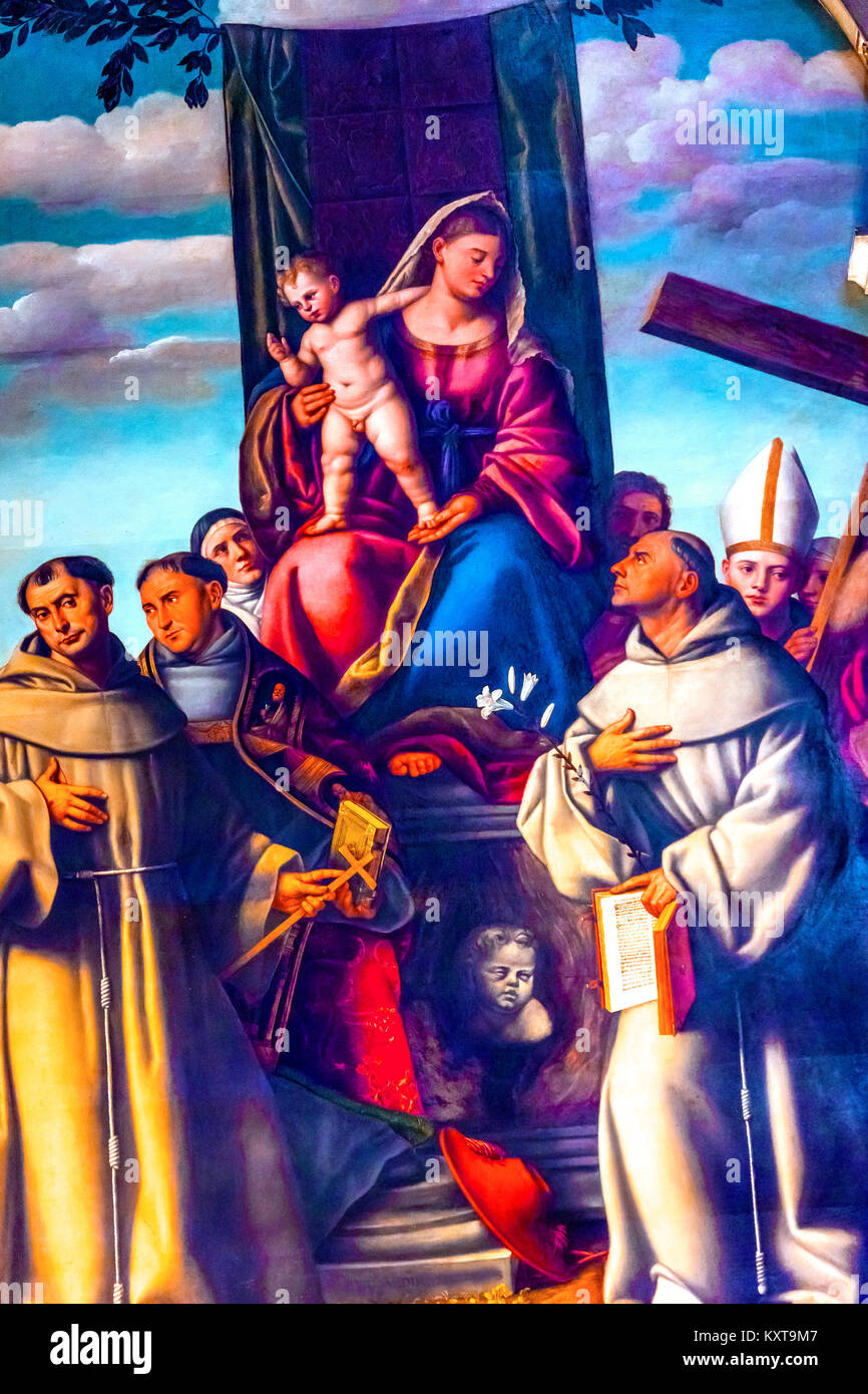 Bernardino Licinio Franciscan Friars Mary Painting Santa Maria Gloriosa ...