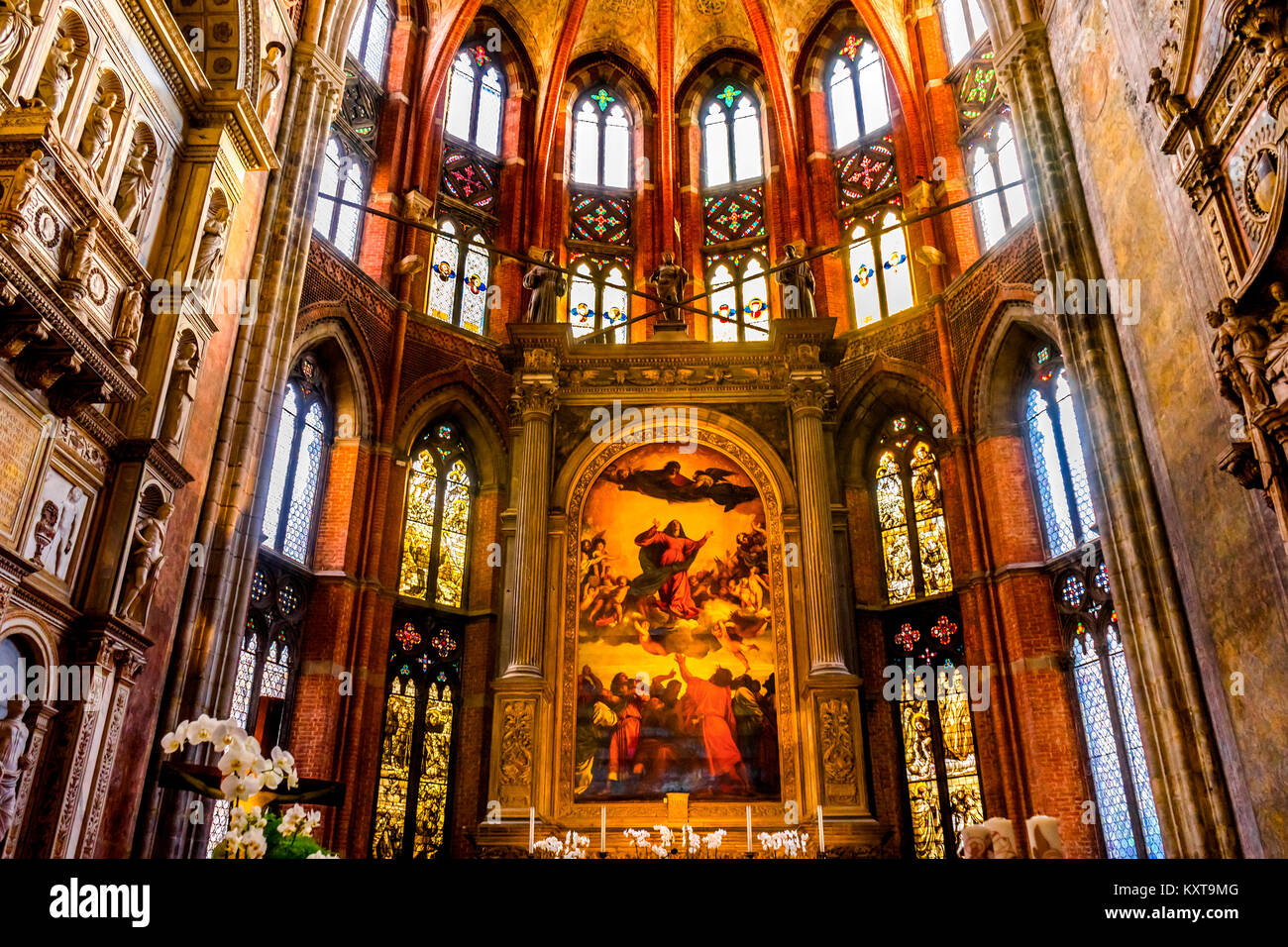 Titian Assumption Virgin Mary Rise to Heaven Painting Santa Maria ...