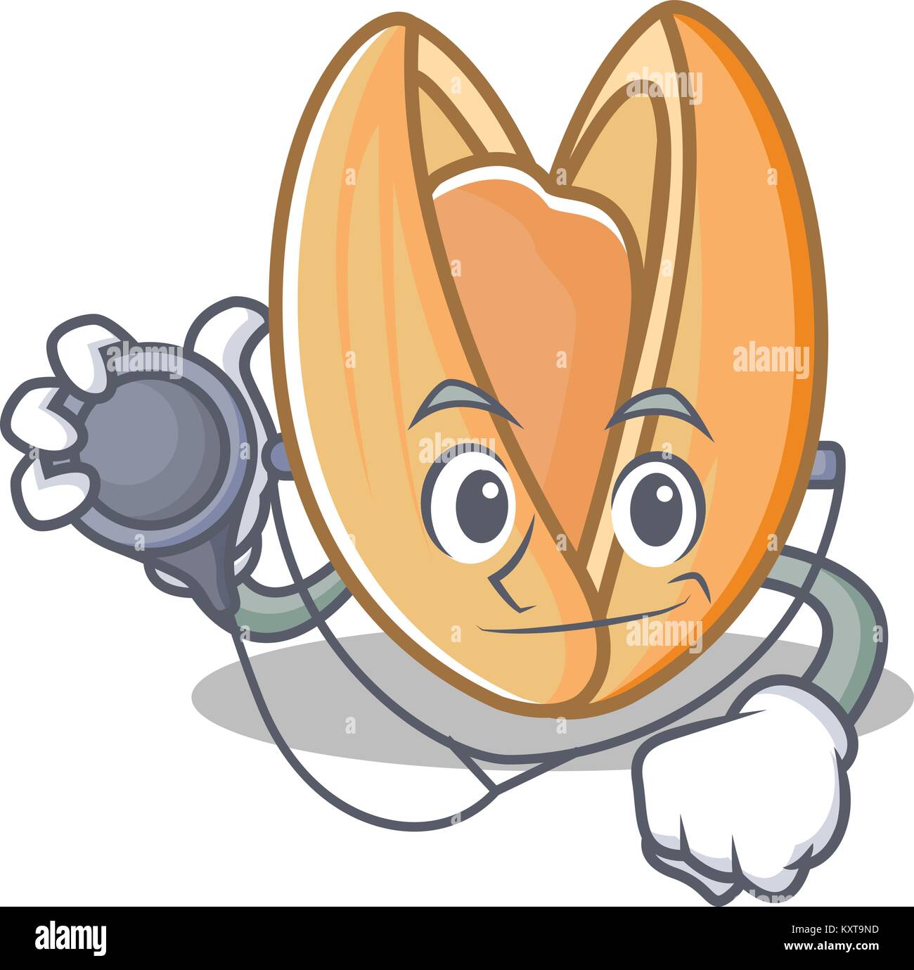 Doctor pistachio nut character cartoon Stock Vector Image & Art - Alamy