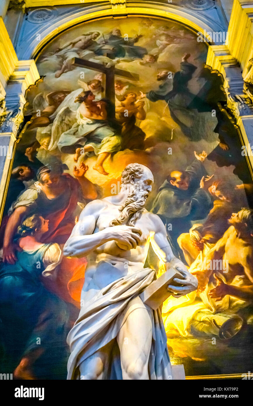 St Jerome Statue Miracle of Saint Joseph Painting ainting Santa Maria ...