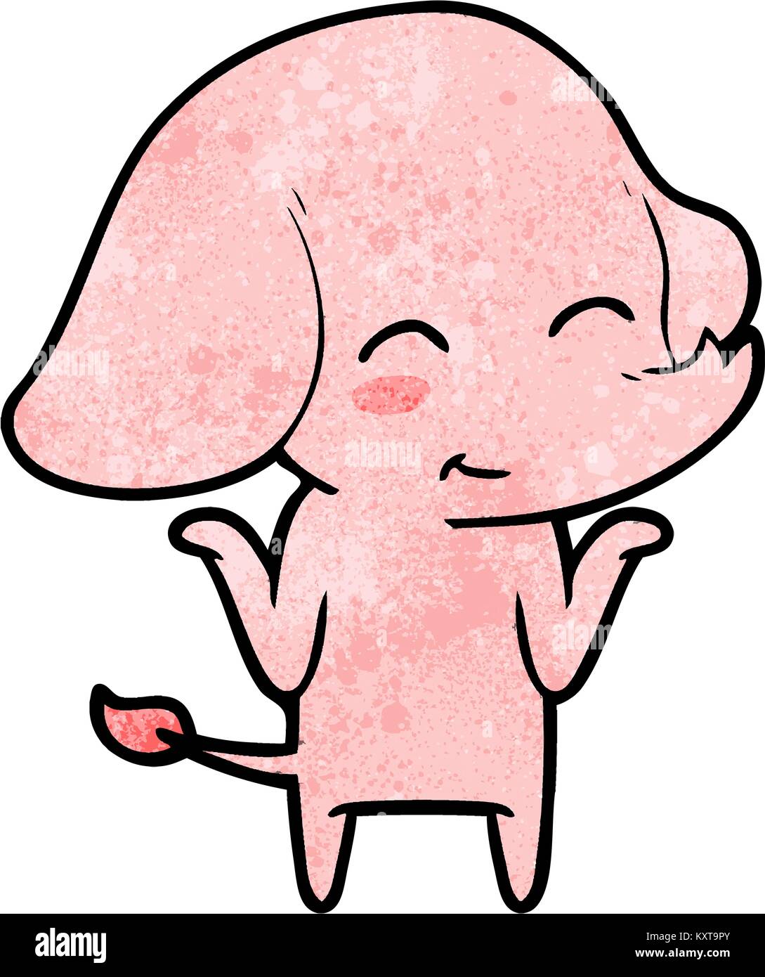 cute cartoon elephant Stock Vector Image & Art - Alamy