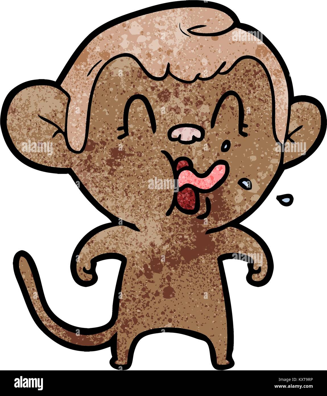 crazy cartoon monkey Stock Vector Image & Art - Alamy