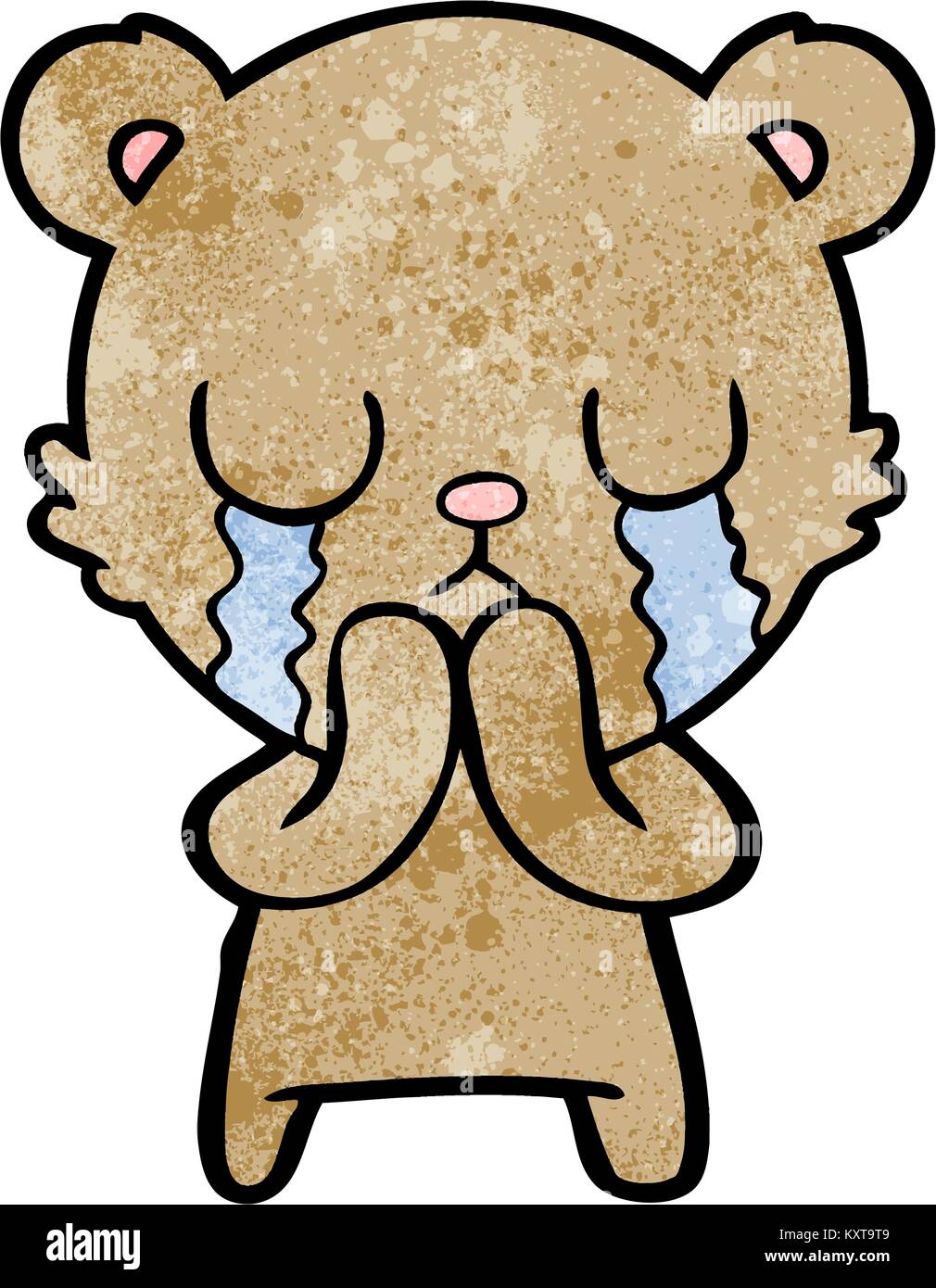 crying cartoon bear Stock Vector Image & Art - Alamy