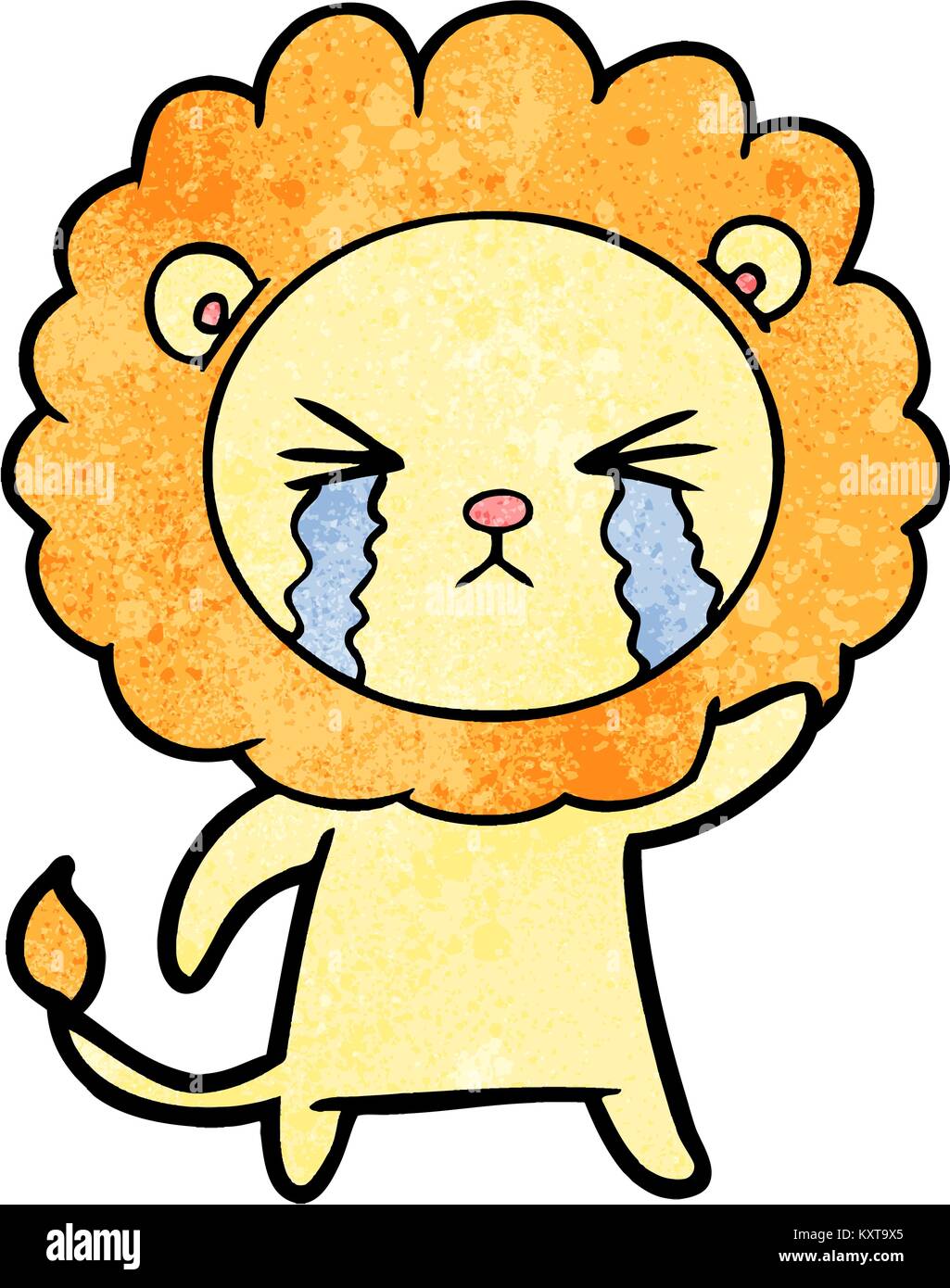 cartoon crying lion Stock Vector Image & Art - Alamy
