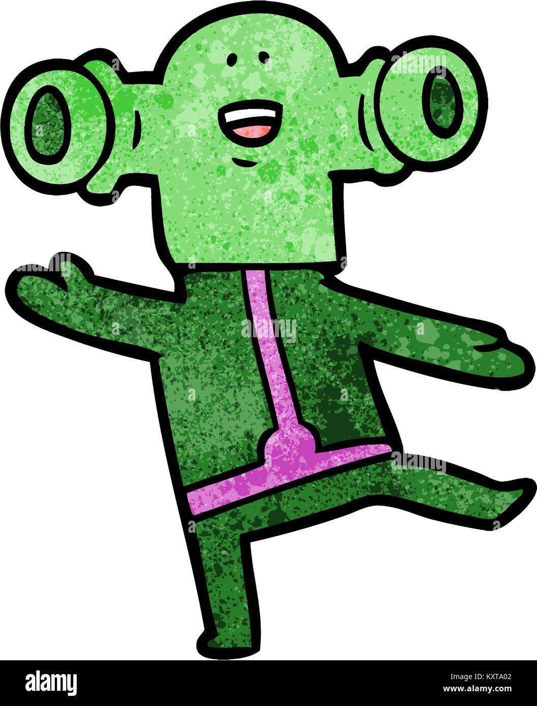 friendly cartoon alien Stock Vector Image & Art - Alamy
