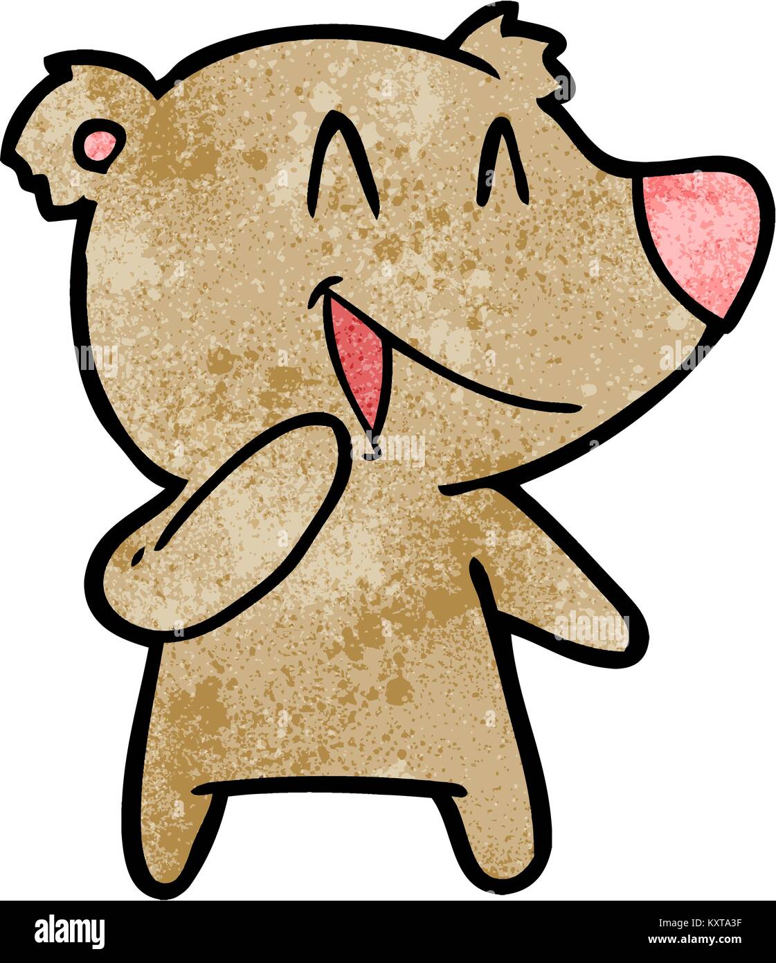 laughing bear cartoon Stock Vector Image & Art - Alamy
