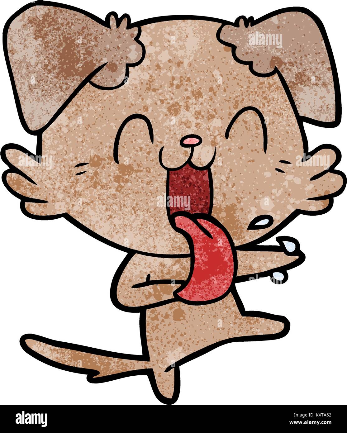 cartoon panting dog Stock Vector Image & Art - Alamy
