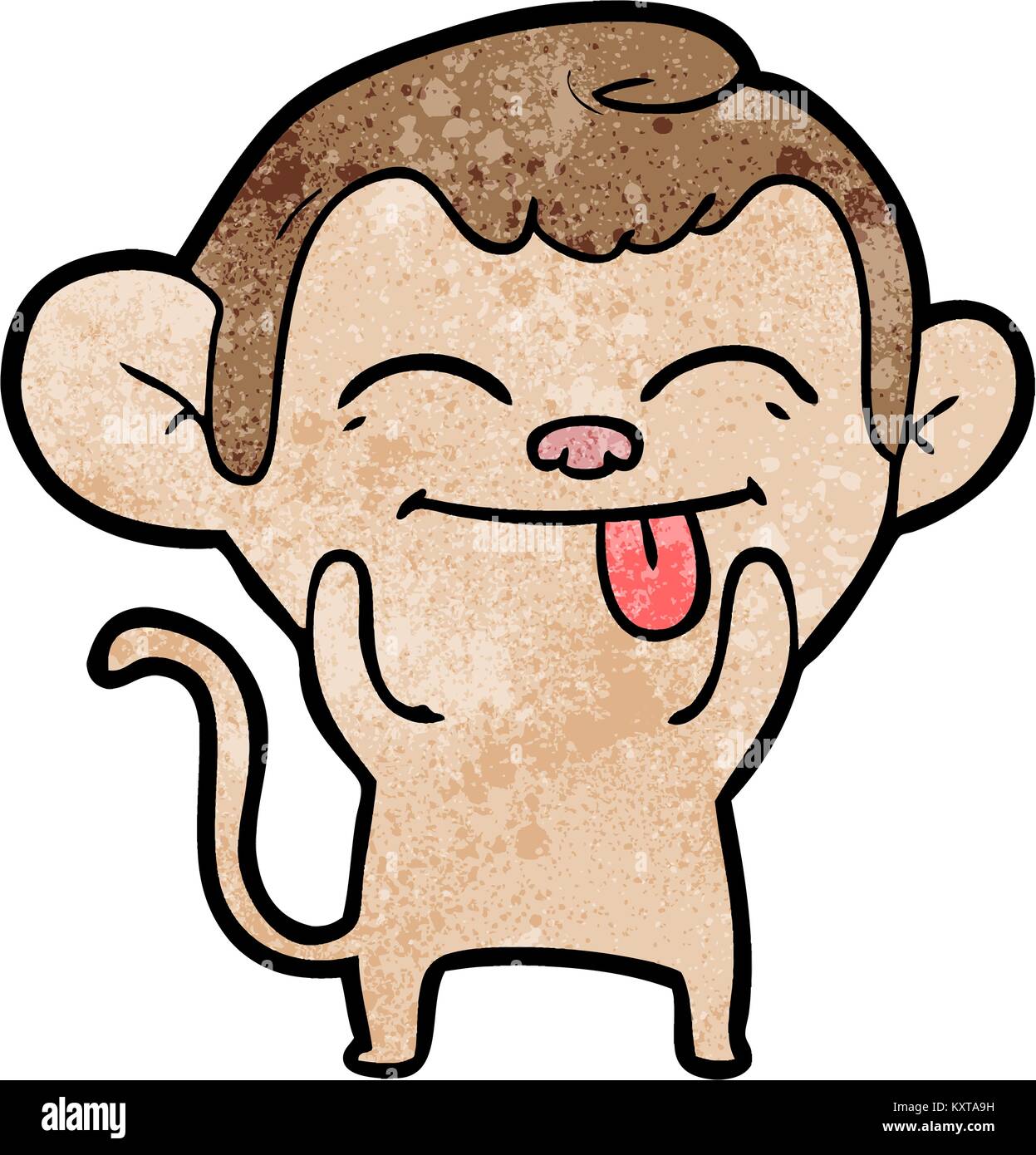 funny cartoon monkey Stock Vector Image & Art - Alamy