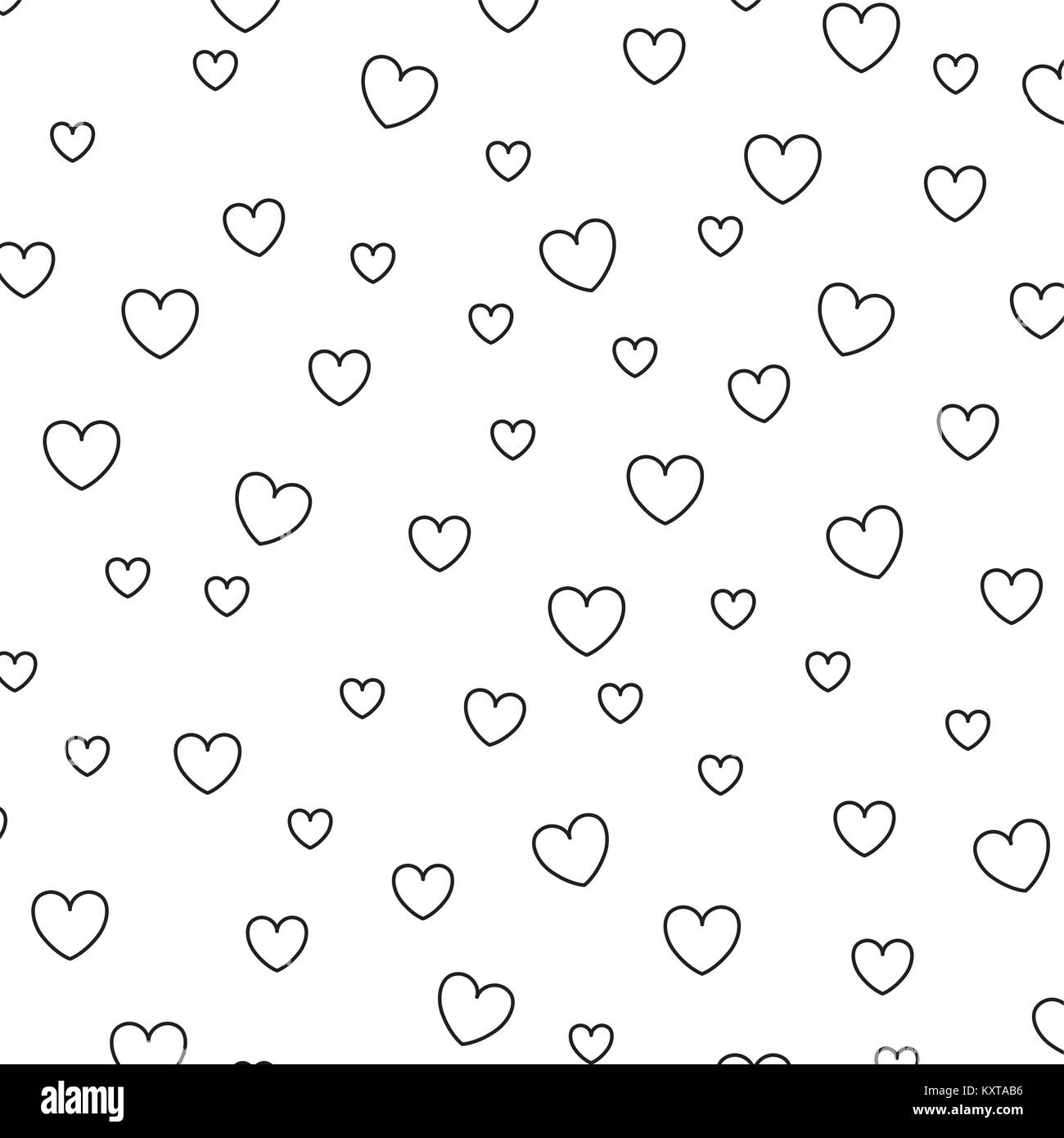 hearts love decorative pattern background Stock Vector Image & Art - Alamy