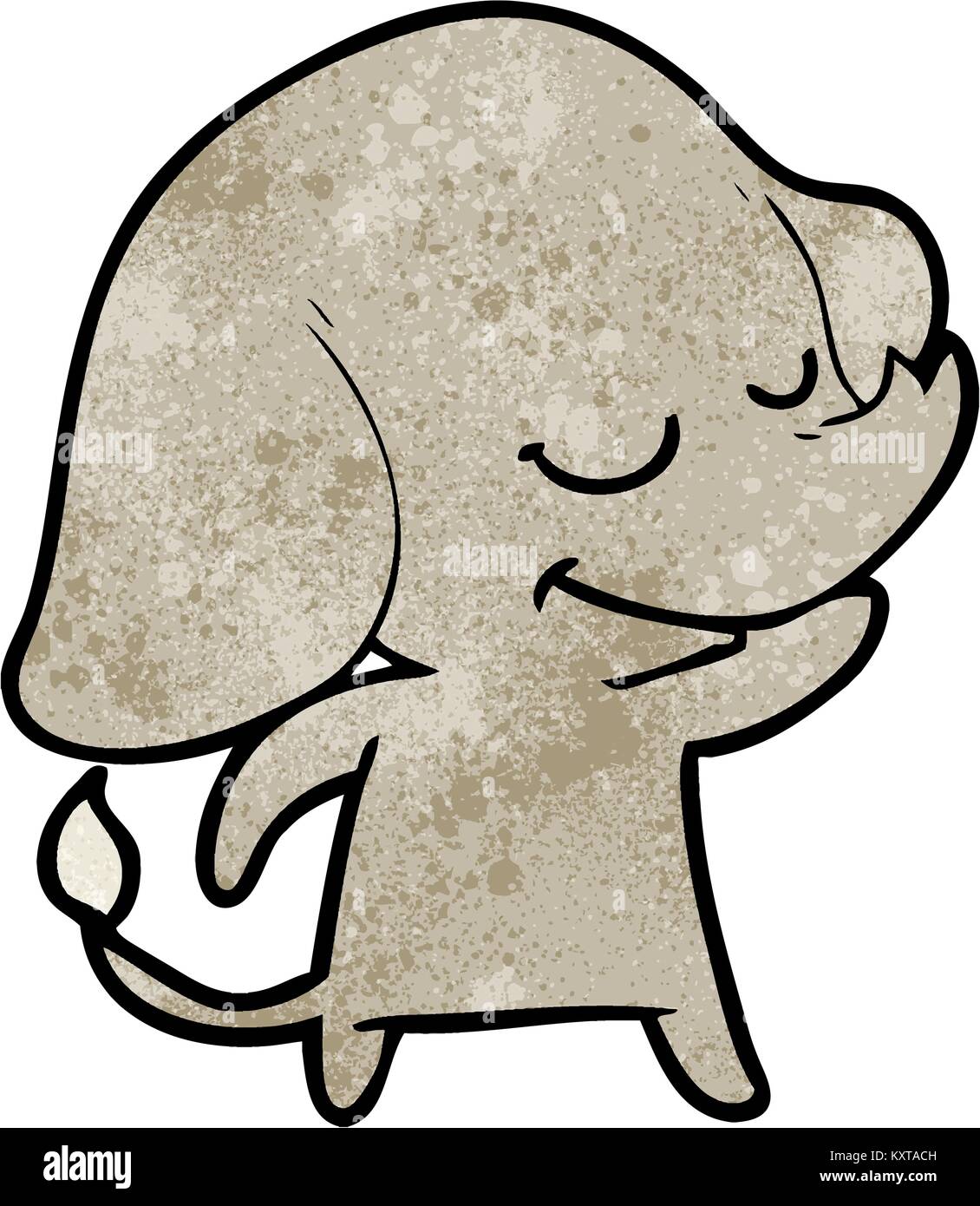 cartoon smiling elephant Stock Vector Image & Art - Alamy
