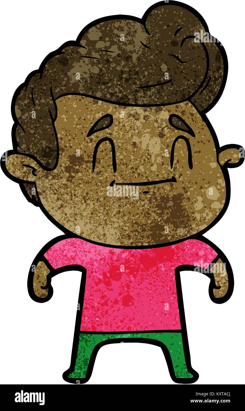 happy cartoon man Stock Vector Image & Art - Alamy