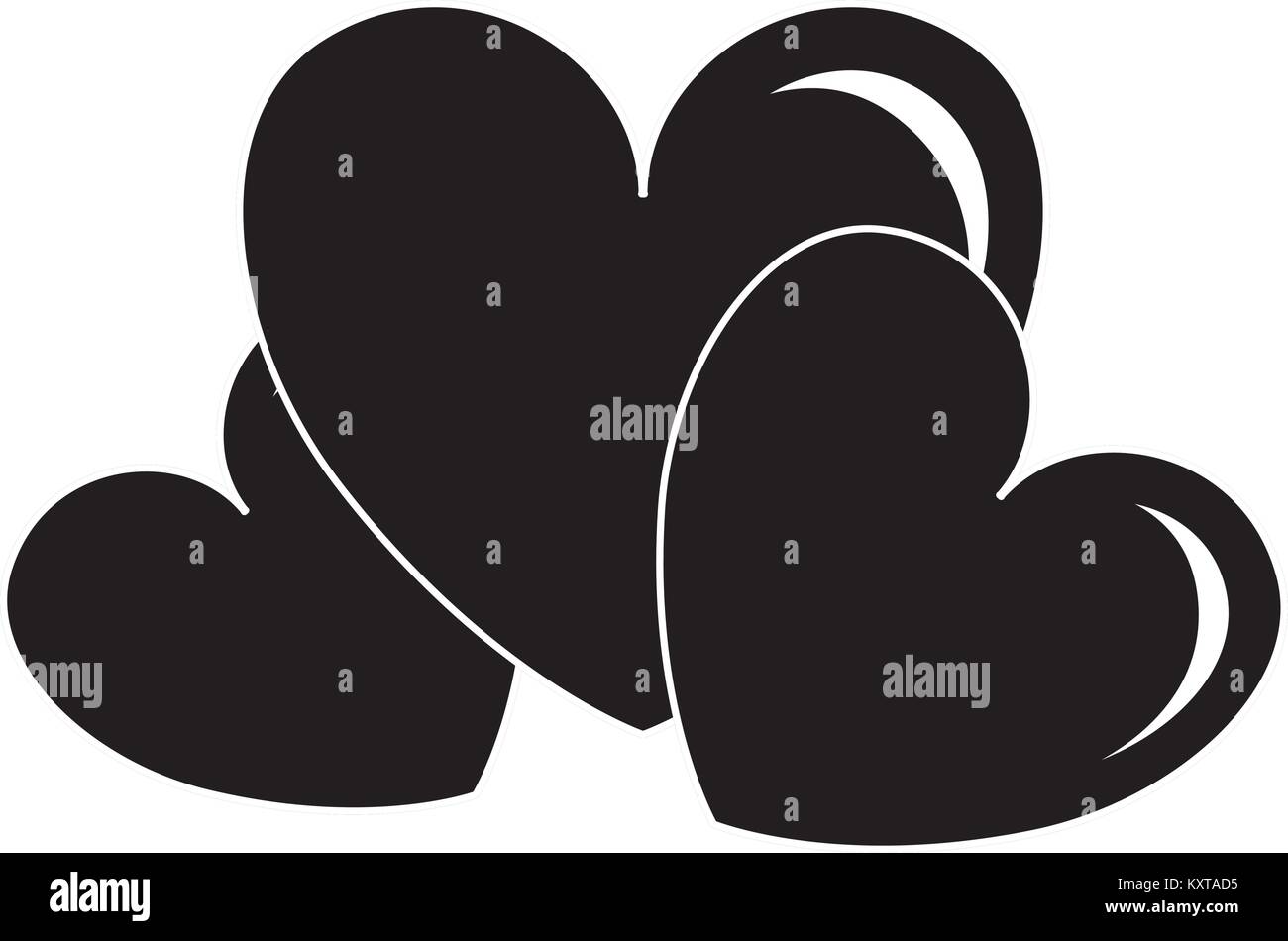 hearts love decorative pattern background Stock Vector Image & Art - Alamy