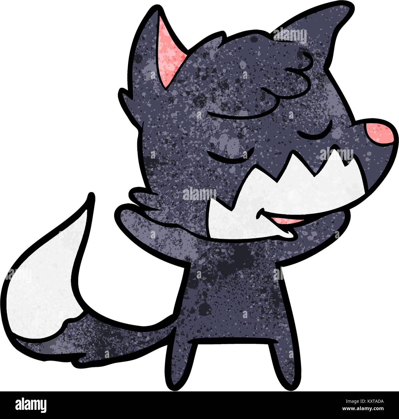 friendly cartoon fox Stock Vector Image & Art - Alamy