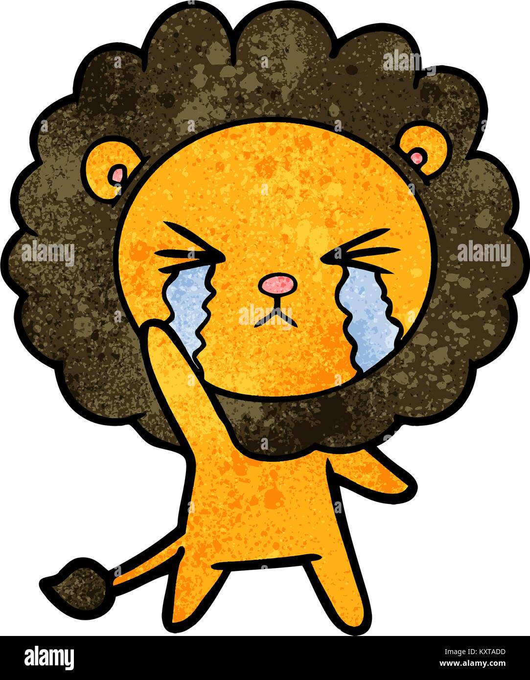 cartoon crying lion Stock Vector Image & Art - Alamy