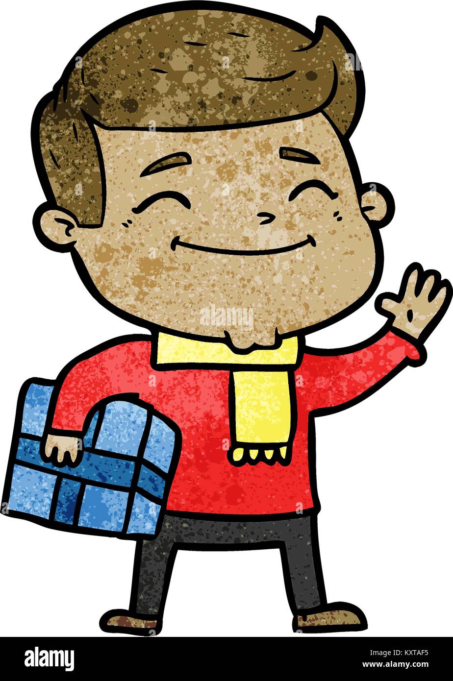 happy cartoon man Stock Vector Image & Art - Alamy