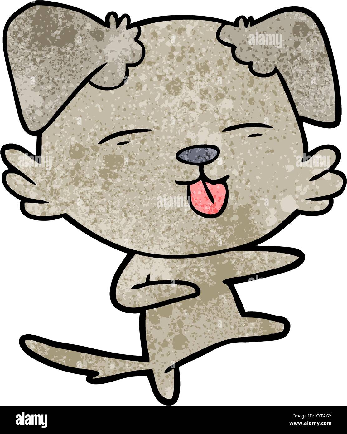cartoon dog dancing Stock Vector Image & Art - Alamy