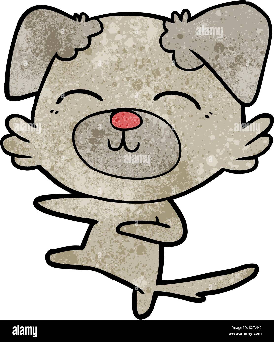 cartoon dog kicking Stock Vector Image & Art - Alamy