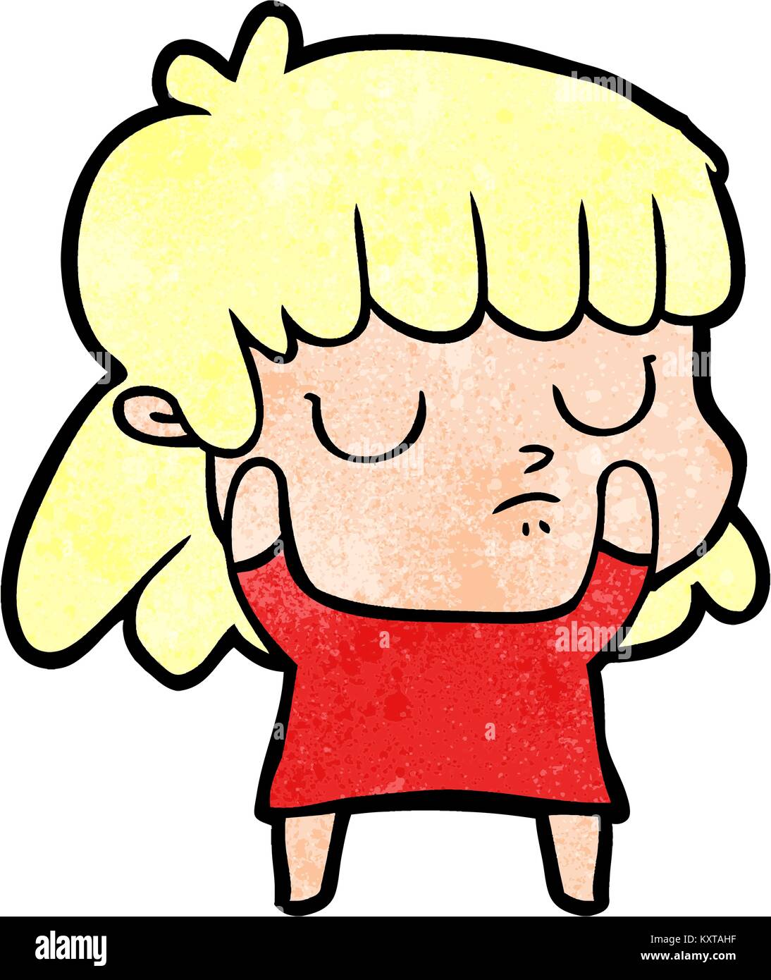 cartoon indifferent woman Stock Vector Image & Art - Alamy