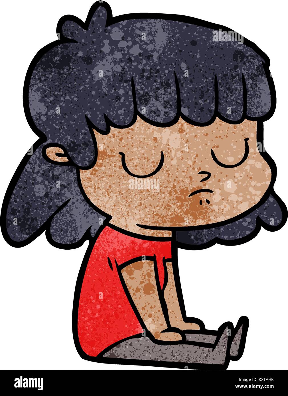 cartoon indifferent woman Stock Vector Image & Art - Alamy