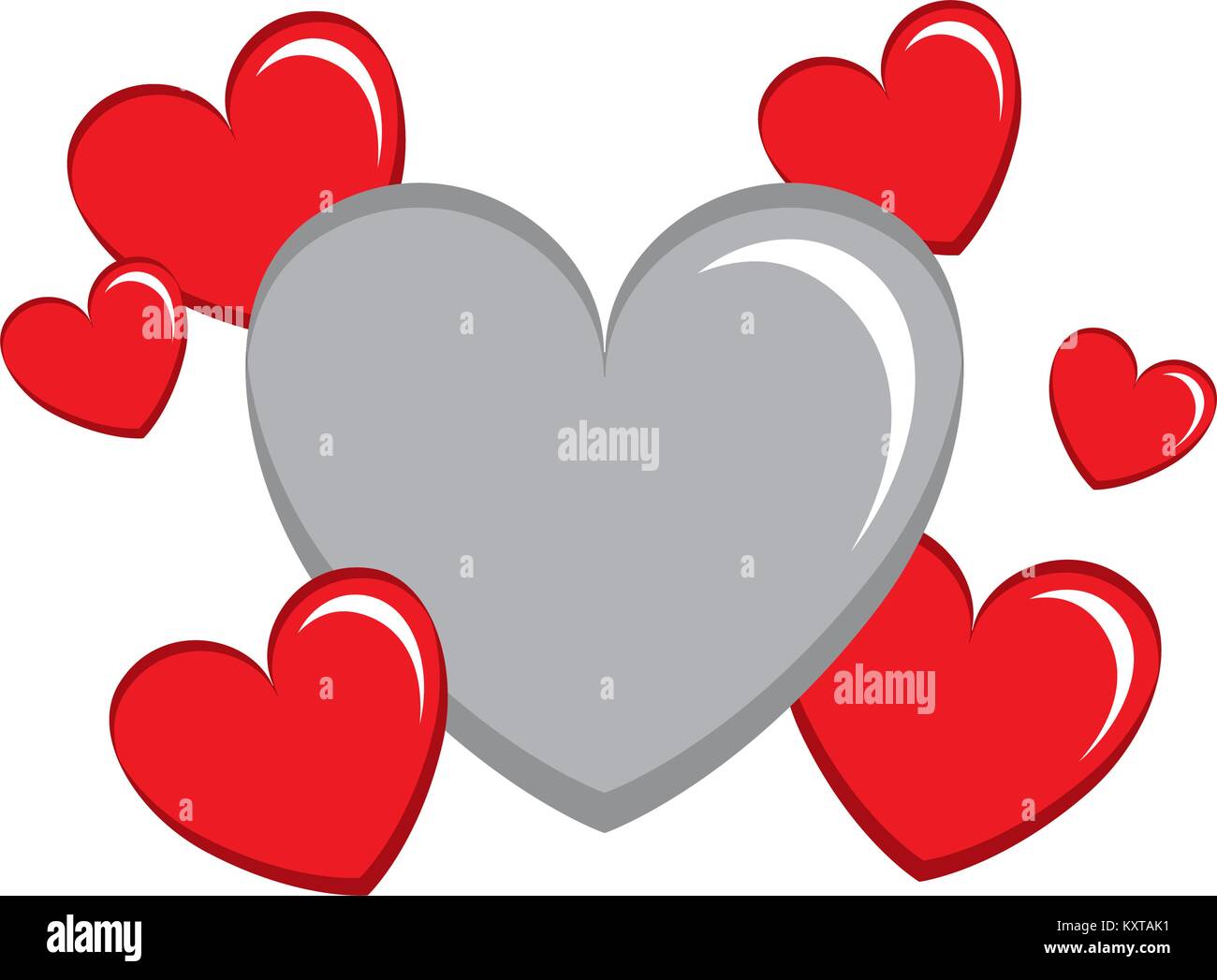 hearts love decorative pattern background Stock Vector Image & Art - Alamy
