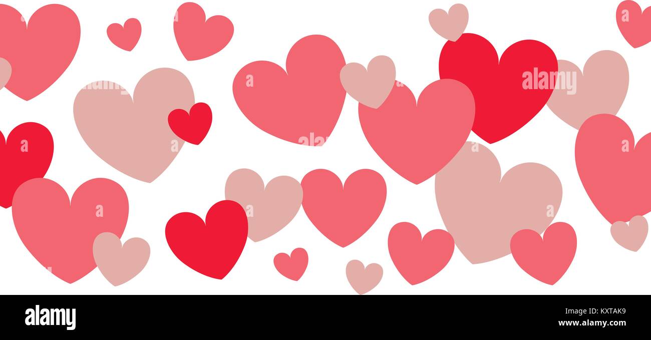 hearts love decorative pattern background Stock Vector Image & Art - Alamy