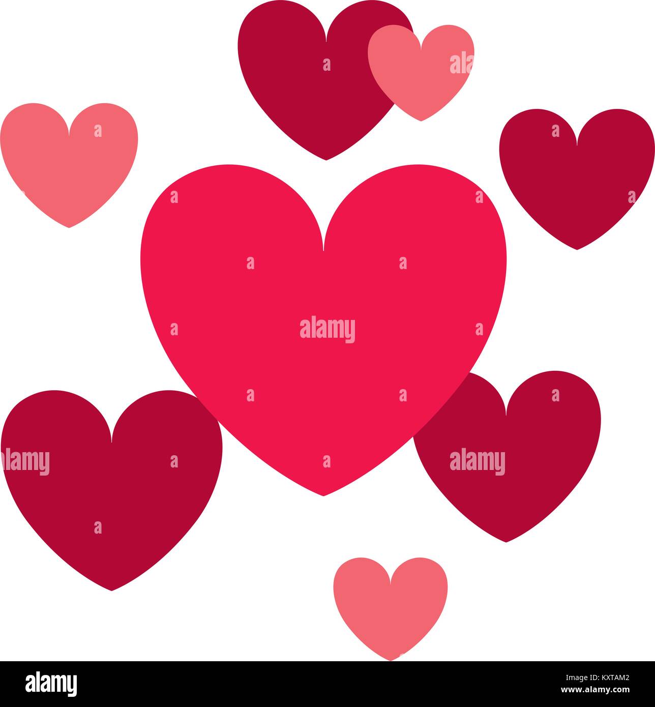 hearts love decorative pattern background Stock Vector Image & Art - Alamy