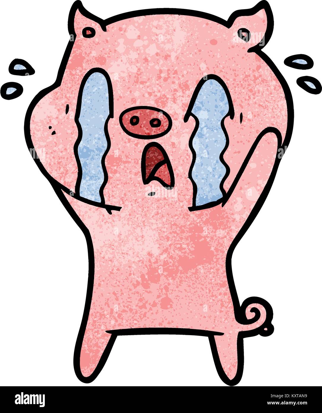 crying pig cartoon Stock Vector Image & Art - Alamy