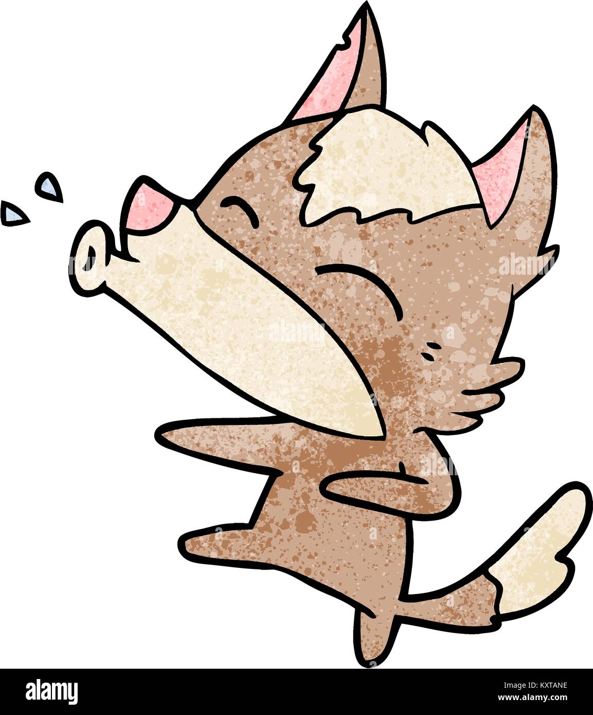 howling wolf cartoon Stock Vector Image & Art - Alamy