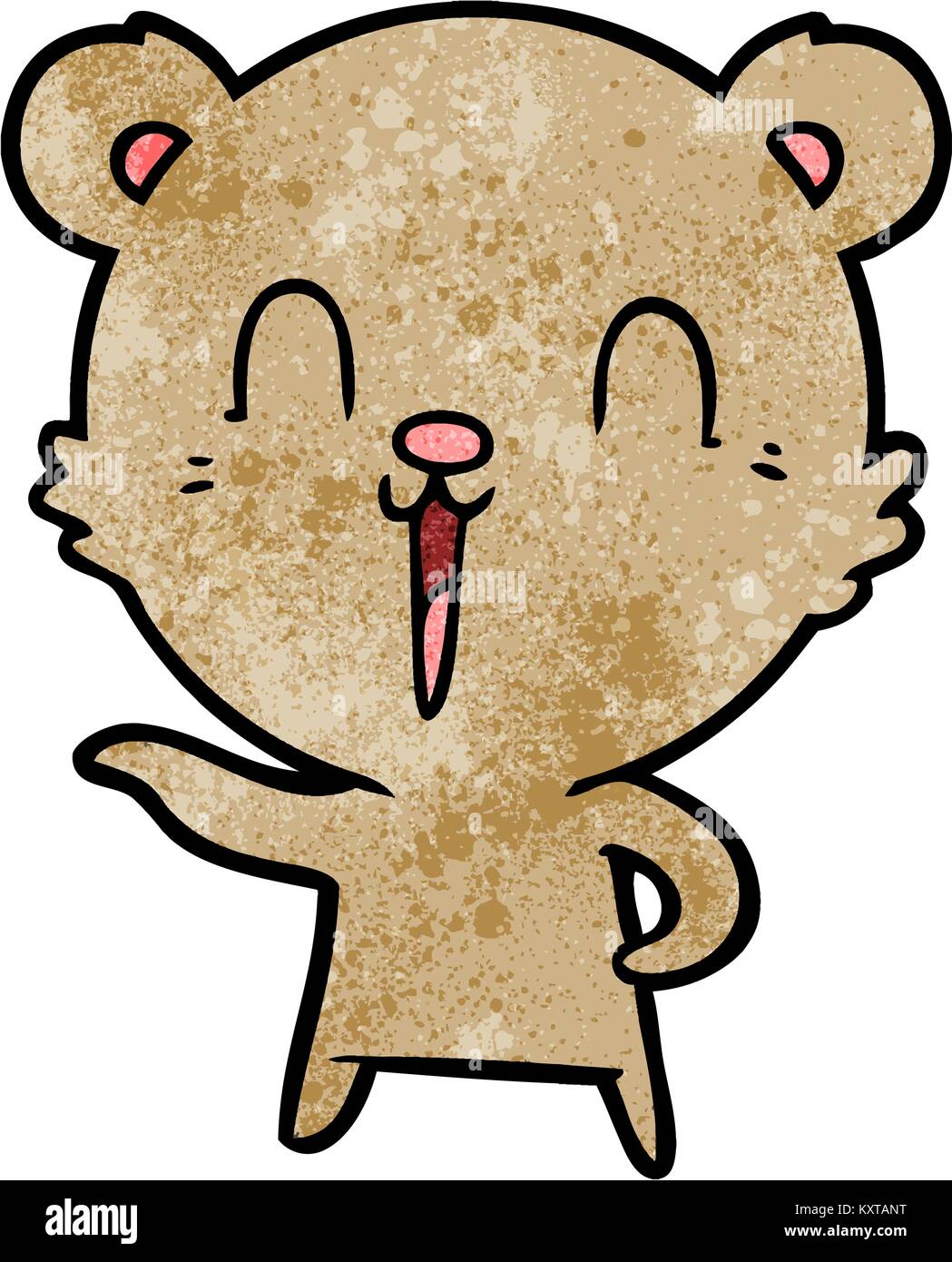 happy cartoon bear Stock Vector Image & Art - Alamy