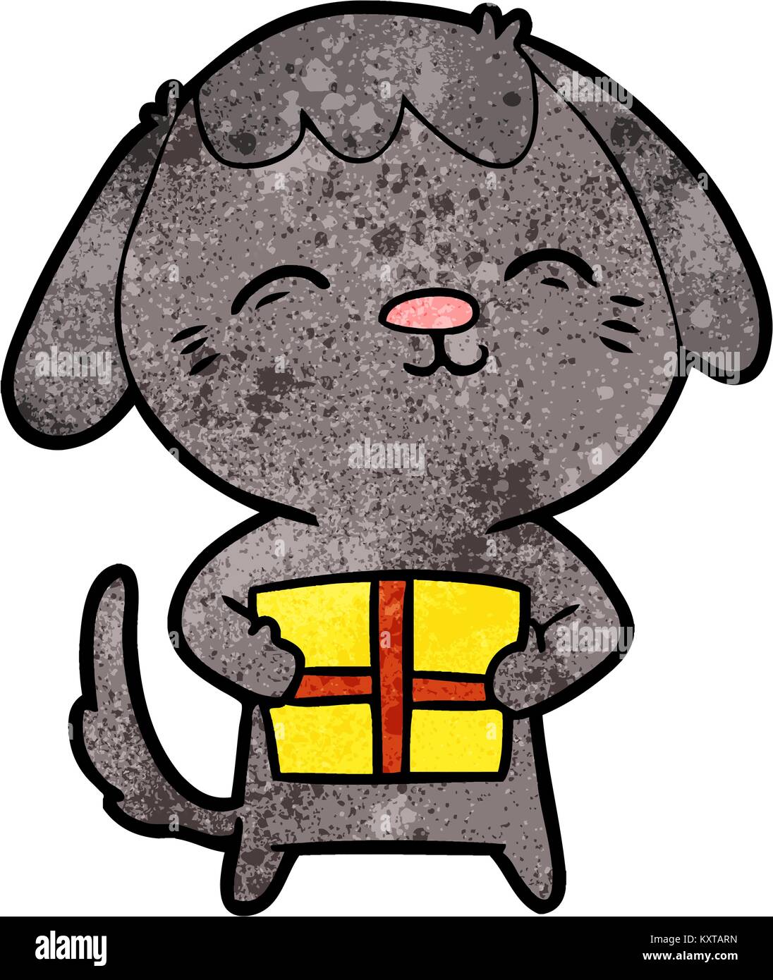 happy cartoon dog Stock Vector Image & Art - Alamy