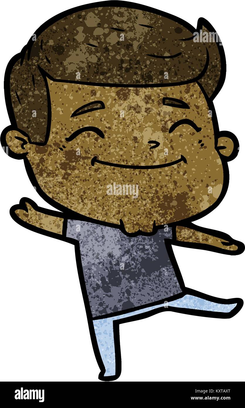 happy cartoon man Stock Vector Image & Art - Alamy