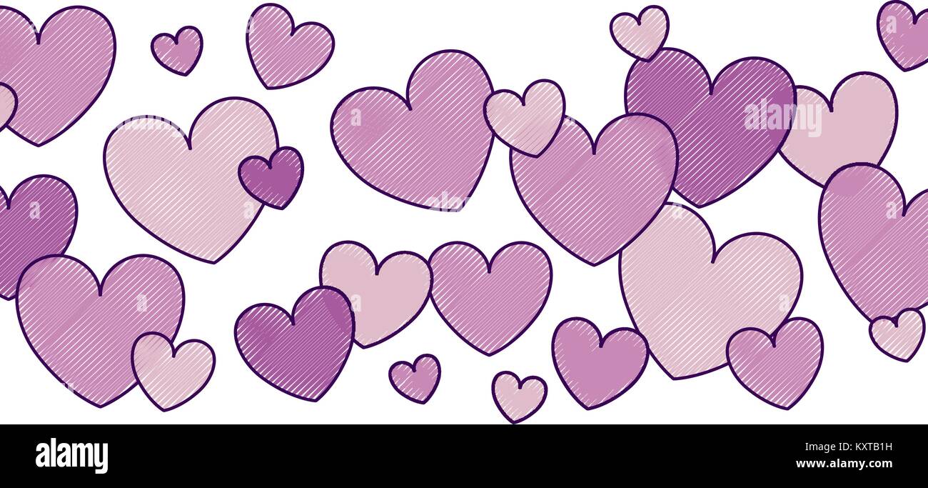 hearts love decorative pattern background Stock Vector Image & Art - Alamy