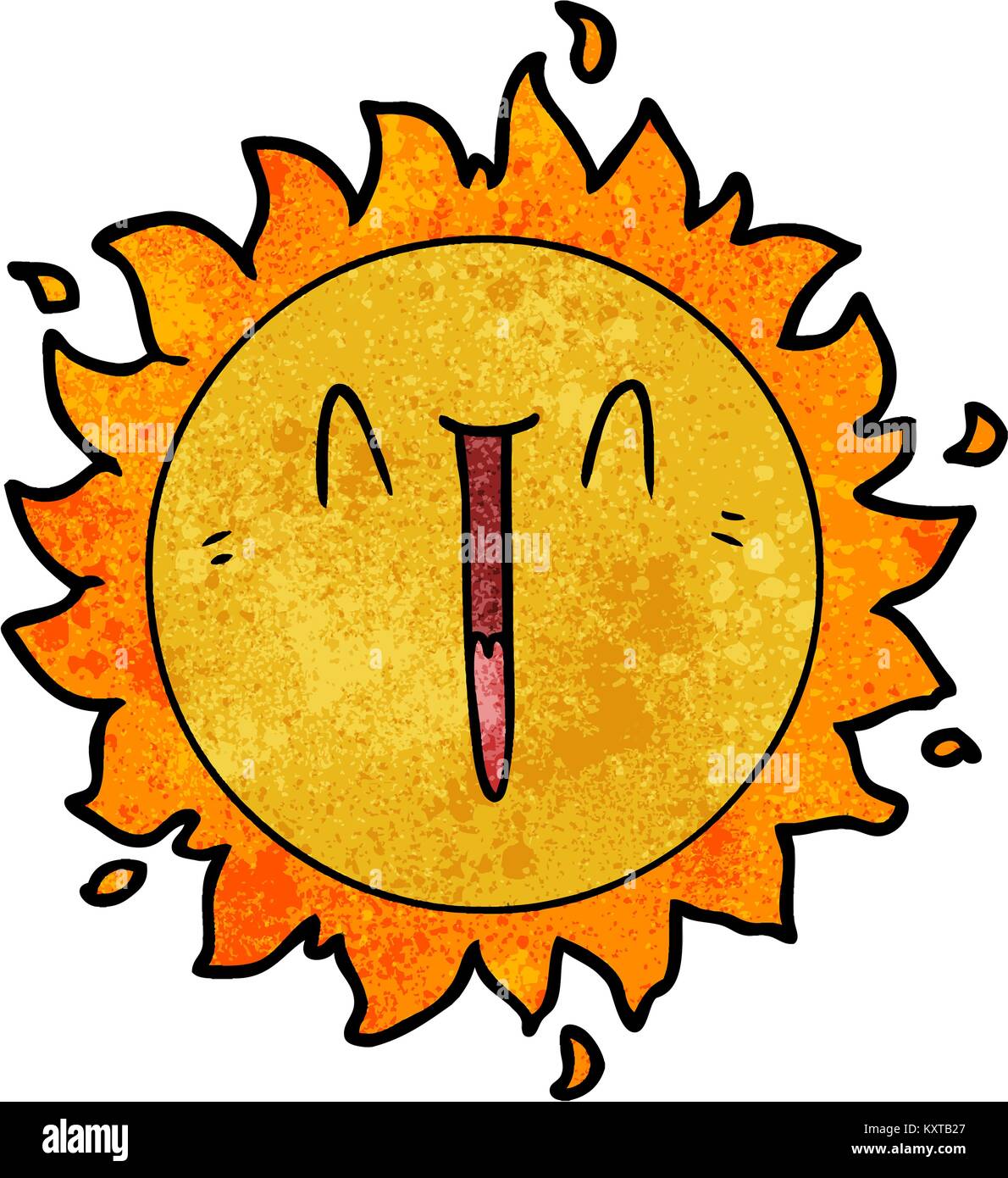 happy cartoon sun Stock Vector Image & Art - Alamy