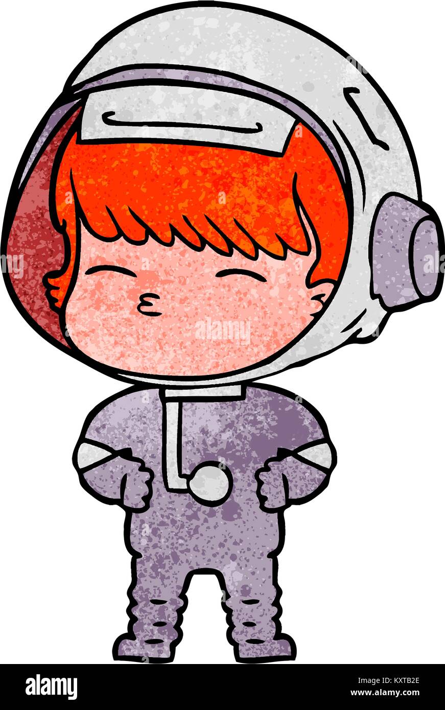 cartoon curious astronaut Stock Vector Image & Art - Alamy
