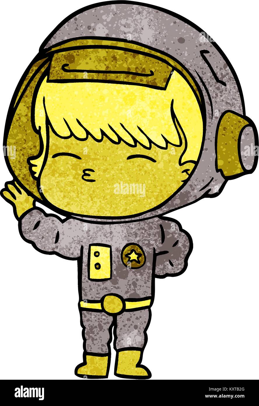 cartoon curious astronaut Stock Vector Image & Art - Alamy