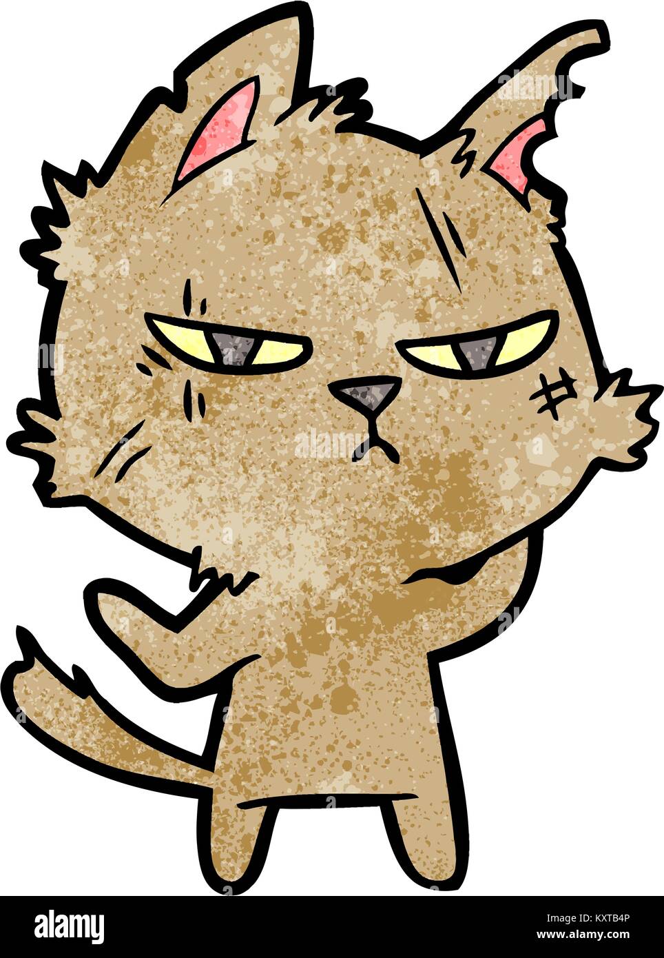tough cartoon cat Stock Vector Image & Art - Alamy