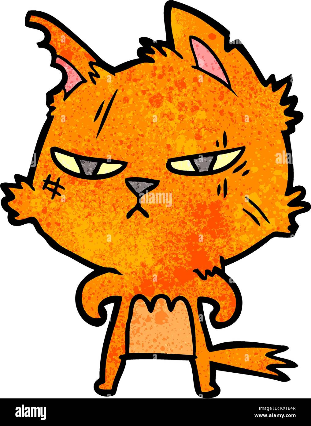 tough cartoon cat Stock Vector Image & Art - Alamy
