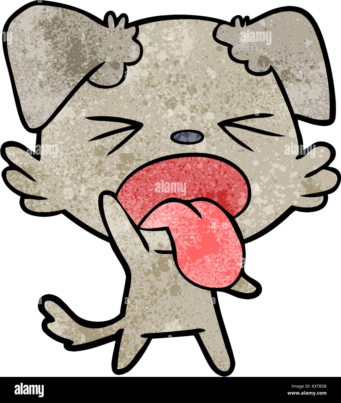 cartoon disgusted dog Stock Vector Image & Art - Alamy