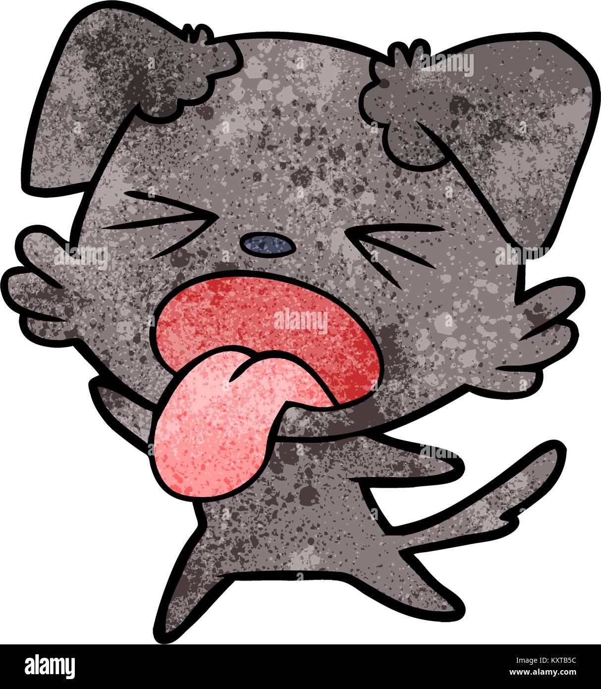 cartoon disgusted dog Stock Vector Image & Art - Alamy