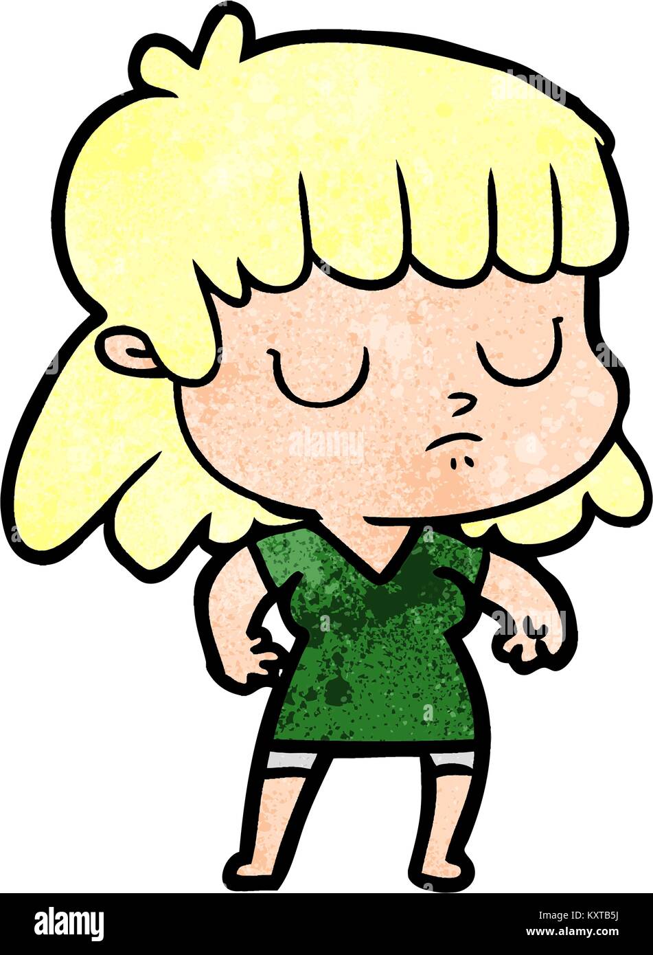 cartoon indifferent woman Stock Vector Image & Art - Alamy