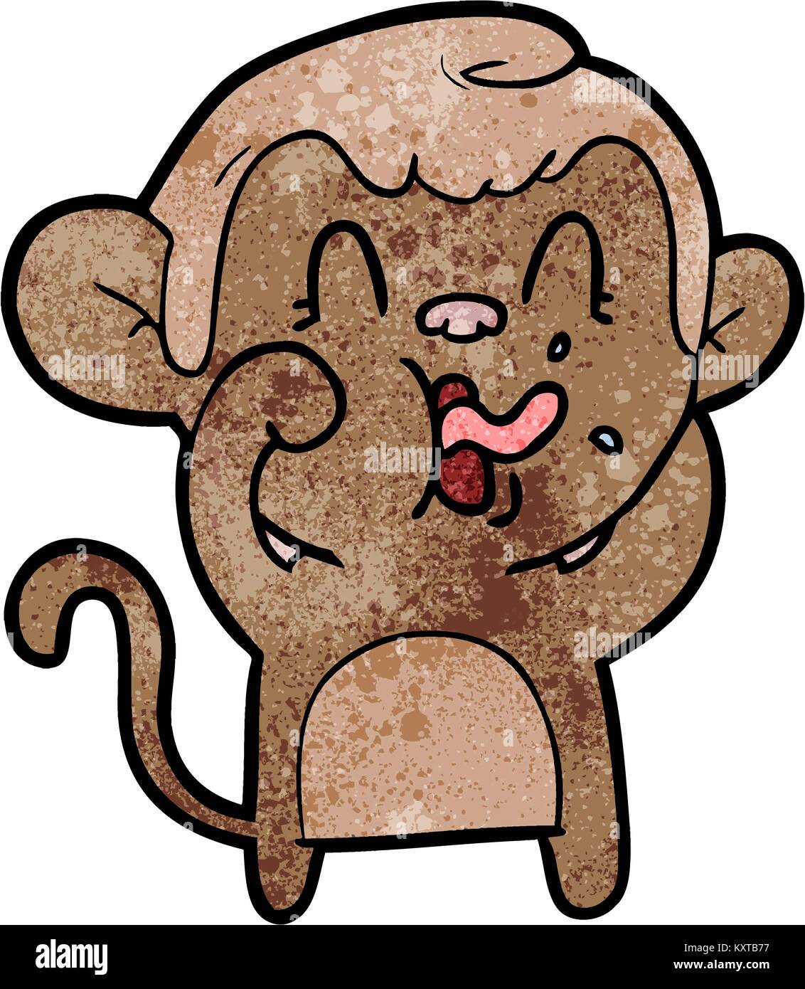 crazy cartoon monkey Stock Vector Image & Art - Alamy