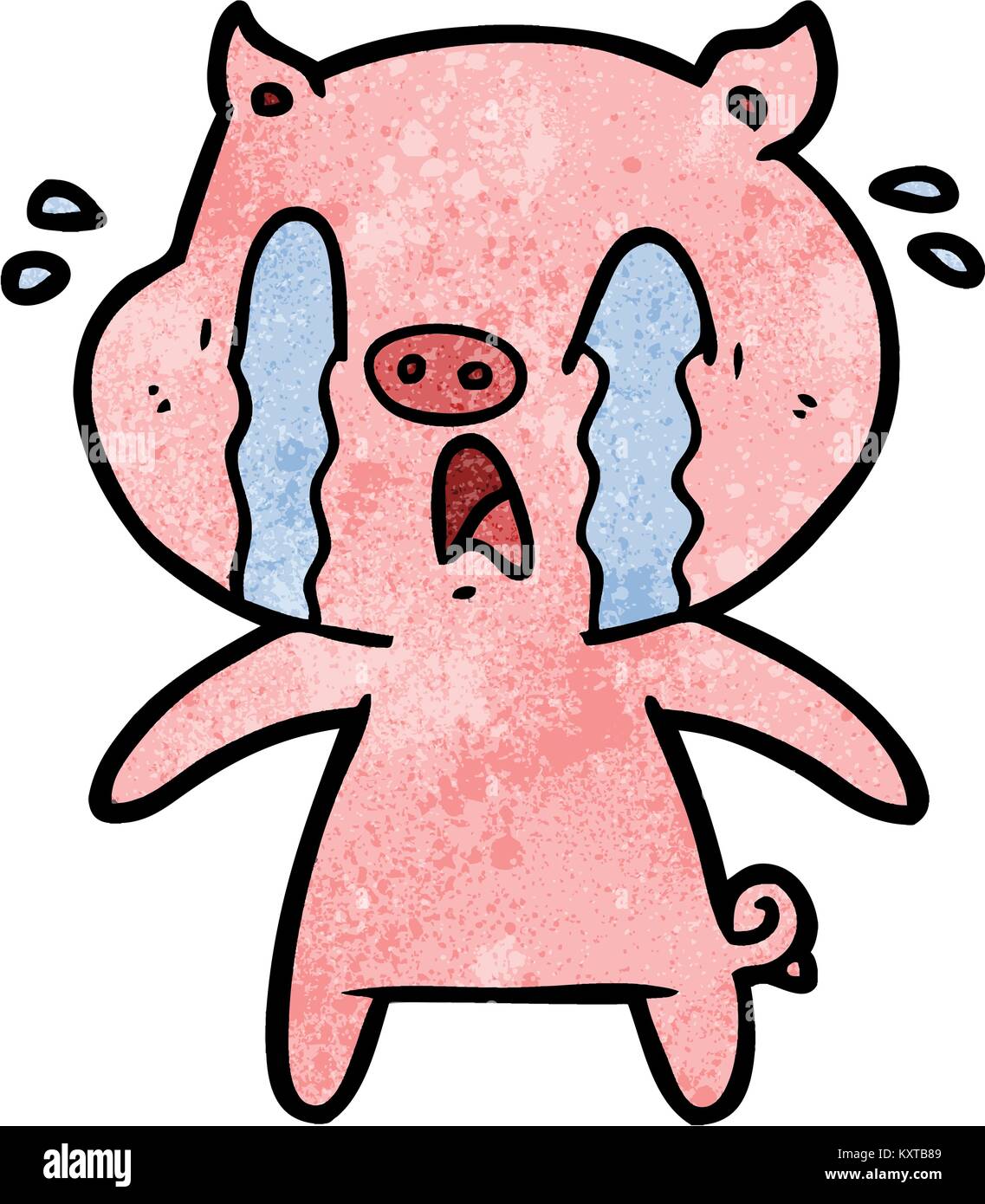 crying pig cartoon Stock Vector Image & Art - Alamy